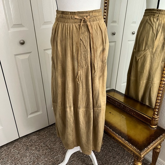 Gilda Midani | Skirts | Gilda Midani Pattern Dyed Y Skirt In Gold Gray ...